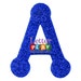 Digital Alphabet Letters A to Z - Blue Glitter - Etsy