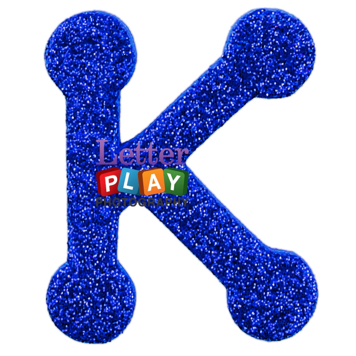 Digital Alphabet Letters A to Z - Blue Glitter - Etsy