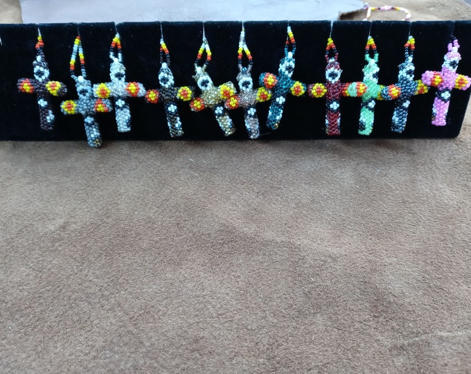 Beaded Cross Necklace Handmade Native American Jewelry - Etsy