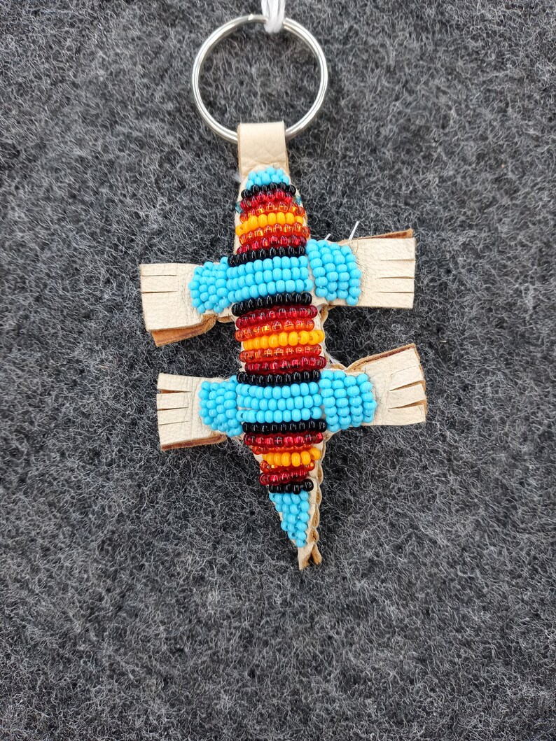 Beaded Belly Button Lizard Keychains by Sherman Bear Ribs 25% off for ...