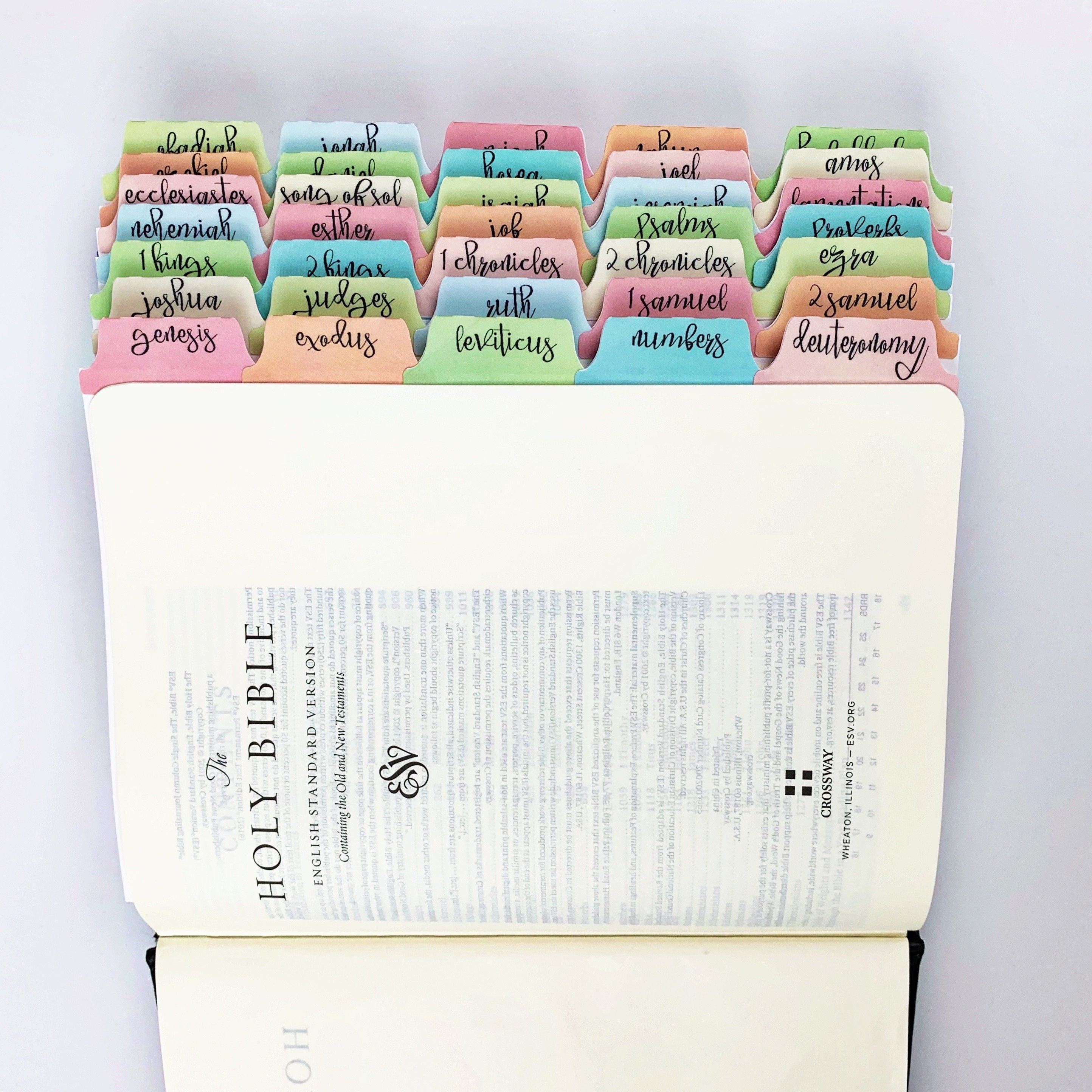 Paper & Party Supplies Calligraphy Bible Journaling Laminated with ...