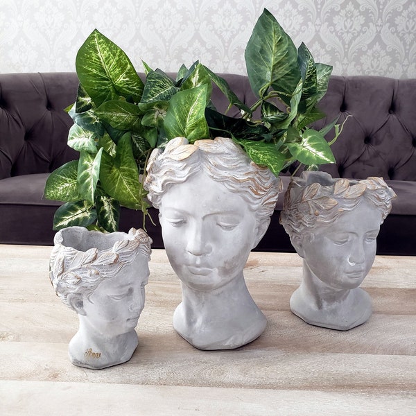 Bust Planter - Etsy