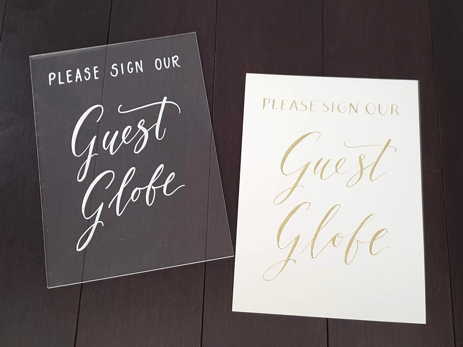 Please Sign Our Guest Globe Sign Guestbook Globe Sign Guest - Etsy