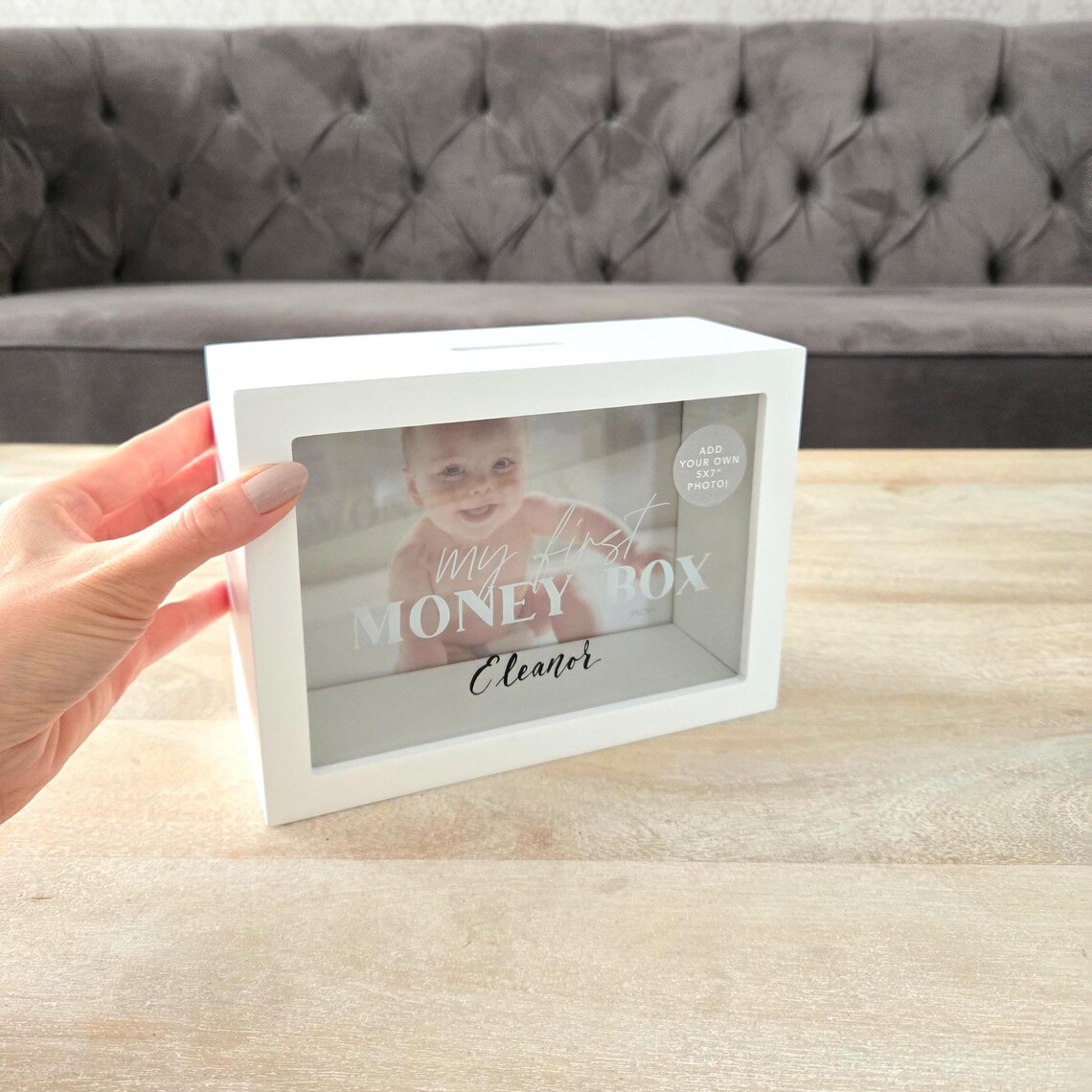 Personalized Baby's First Money Box Picture Frame: Nursery Decor - Etsy