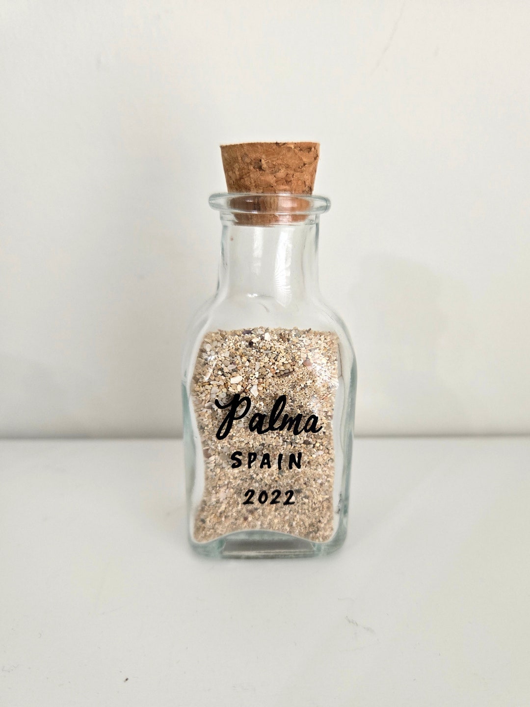 Personalized Sand Bottle, Vacation Sand Jar, Sand Memory Glass Jar With ...