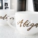 Personalized Hand Lettered CALLIGRAPHY Cappuccino Mug One - Etsy