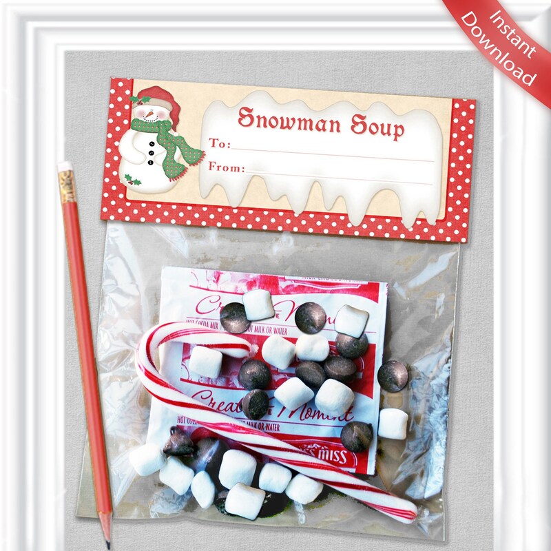 Snowman Soup Poem - Etsy