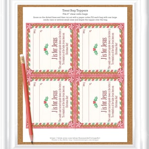 Christmas Toppers and Tags for Gifts, J is for Jesus Topper, Tags for ...