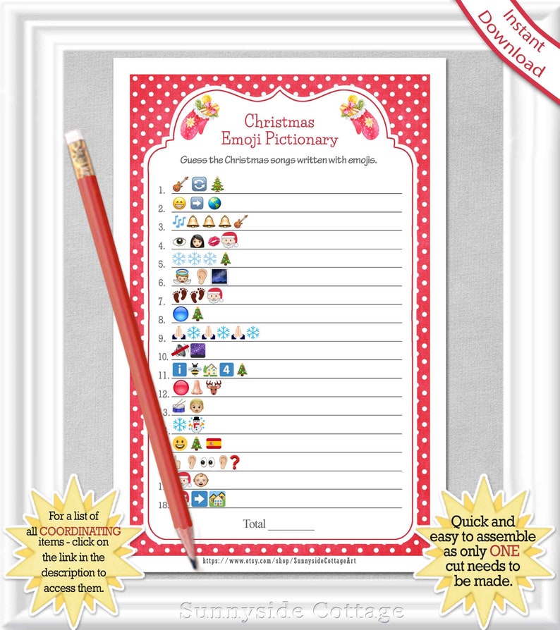 Super CHRISTMAS BUNDLE - 12 GAMES - Emoji, Word Search, Scramble, Left ...