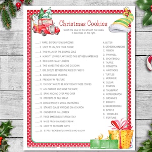 CHRISTMAS COOKIE Game, Guess the Cookies, Christmas or Office Party ...