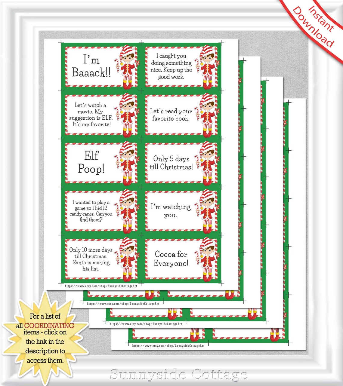 CHRISTMAS ELF ACTIVITIES Bundle Hello & Goodbye Letters | Etsy