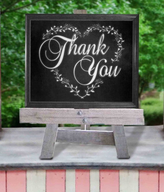 THANK YOU sign in 3 sizes 8 x 10 11 x 14 16 x | Etsy