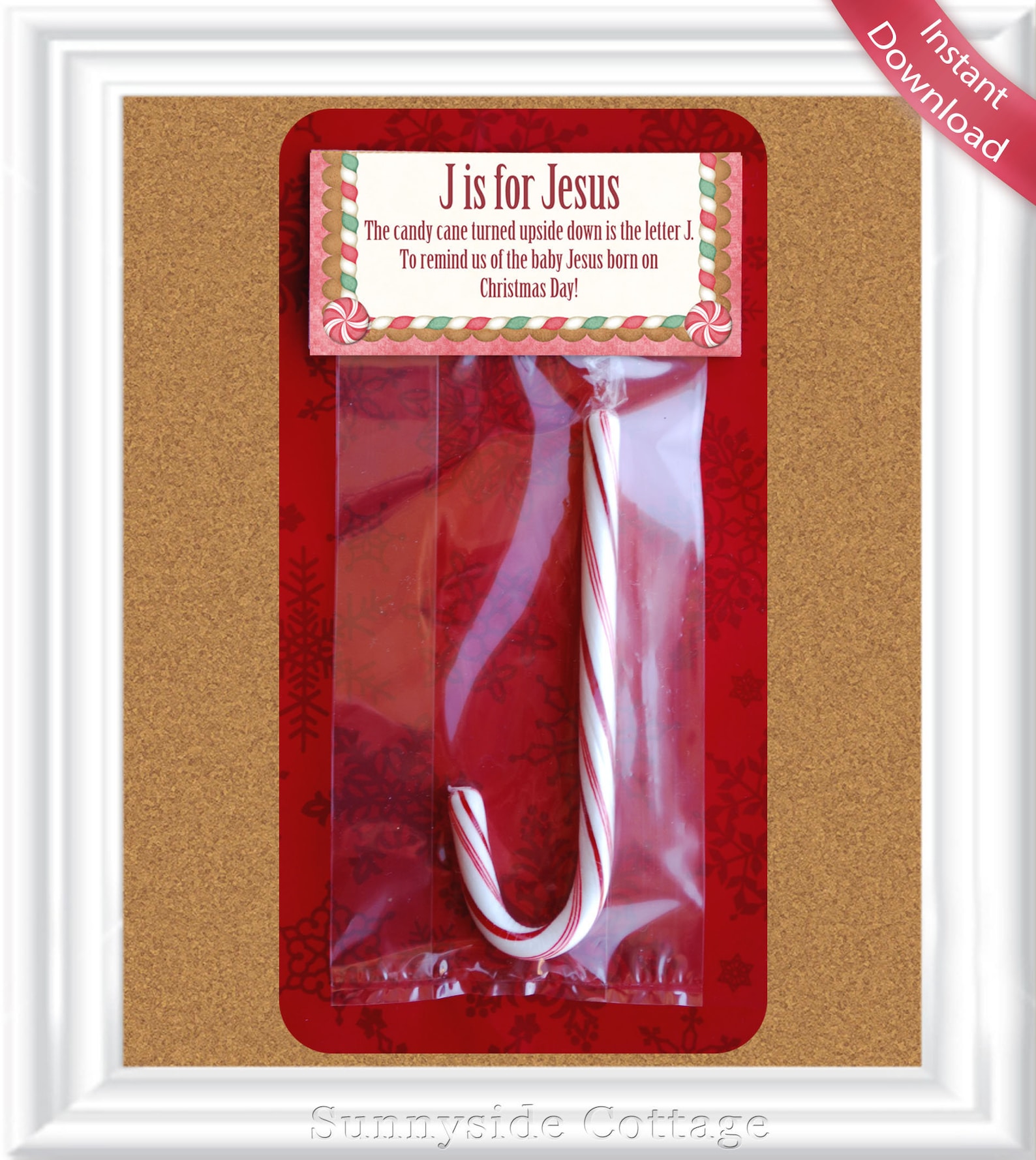 Christmas Toppers and Tags for Gifts, J is for Jesus Topper, Tags for ...