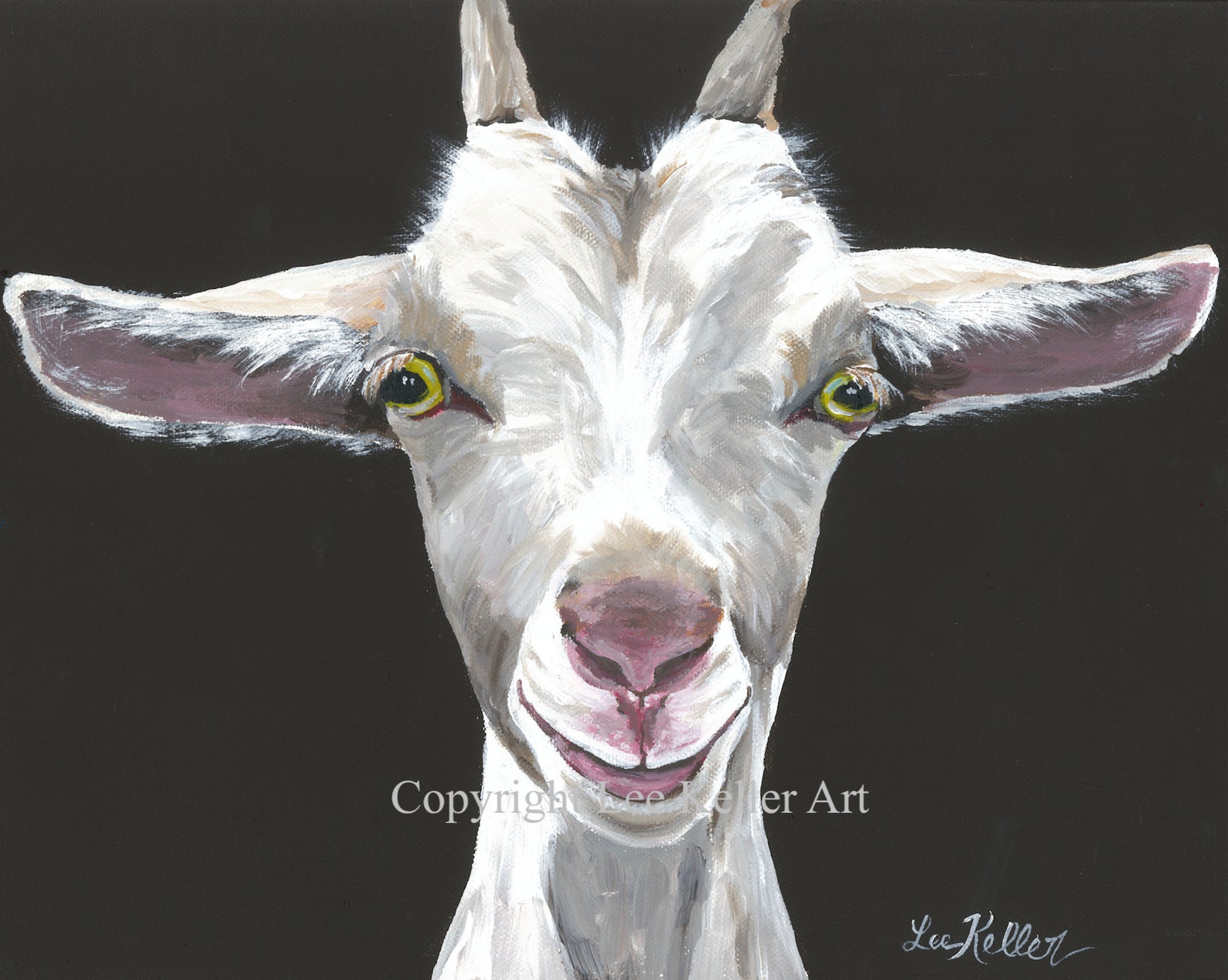 Goat on Canvas Art Goat Print Goat Art Print From Original | Etsy