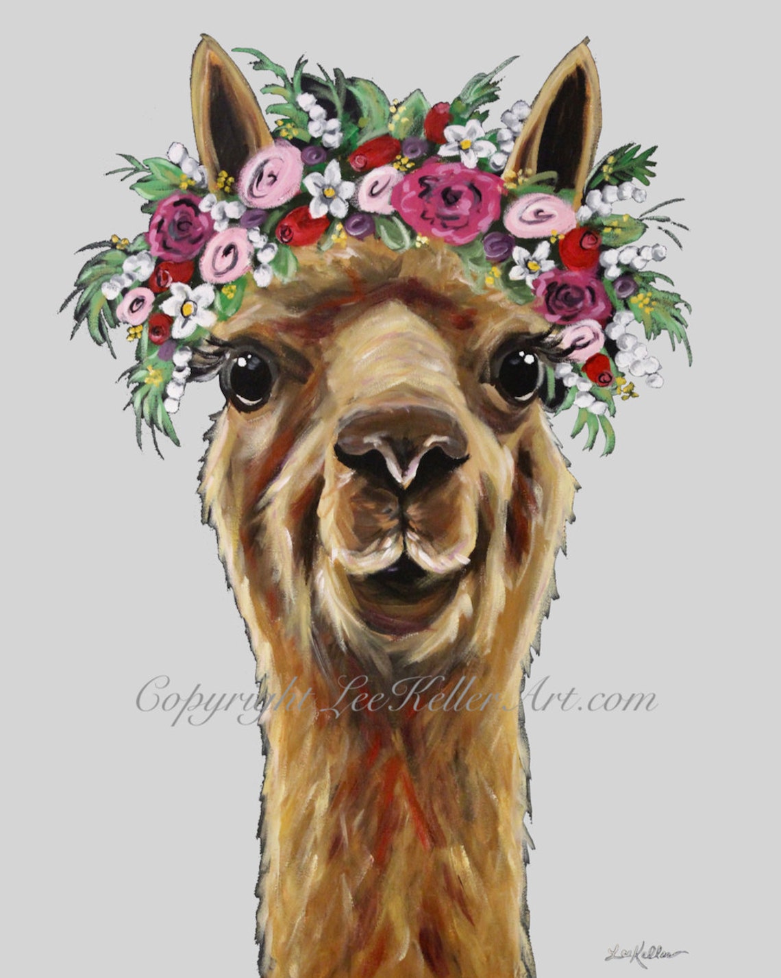 Alpaca Art Alpaca Decor. Alpaca Print From Original Alpaca on | Etsy