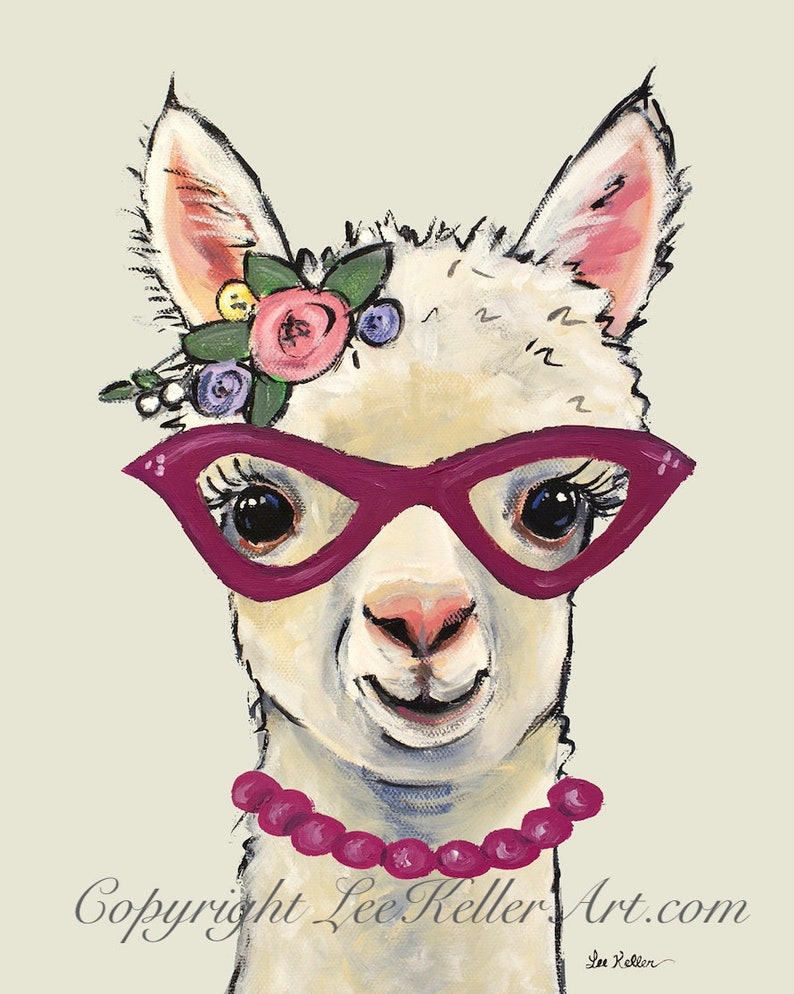 Alpaca Art Alpaca Decor. Alpaca Print Alpaca Canvas Art. - Etsy