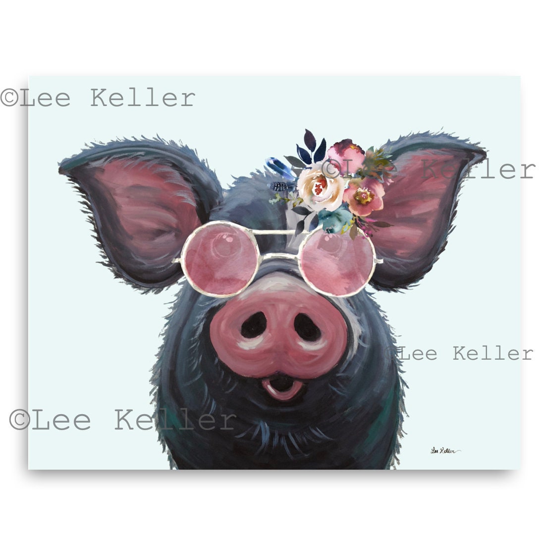 Cute Pig Paintings