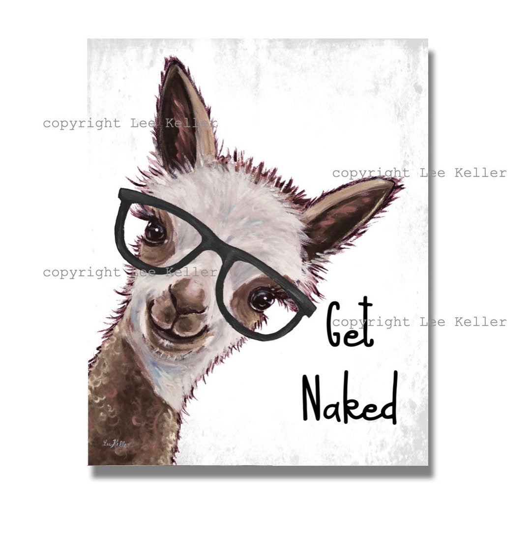 Alpaca Bathroom Art, Alpaca Decor. Alpaca Print, Alpaca Canvas or Fine ...