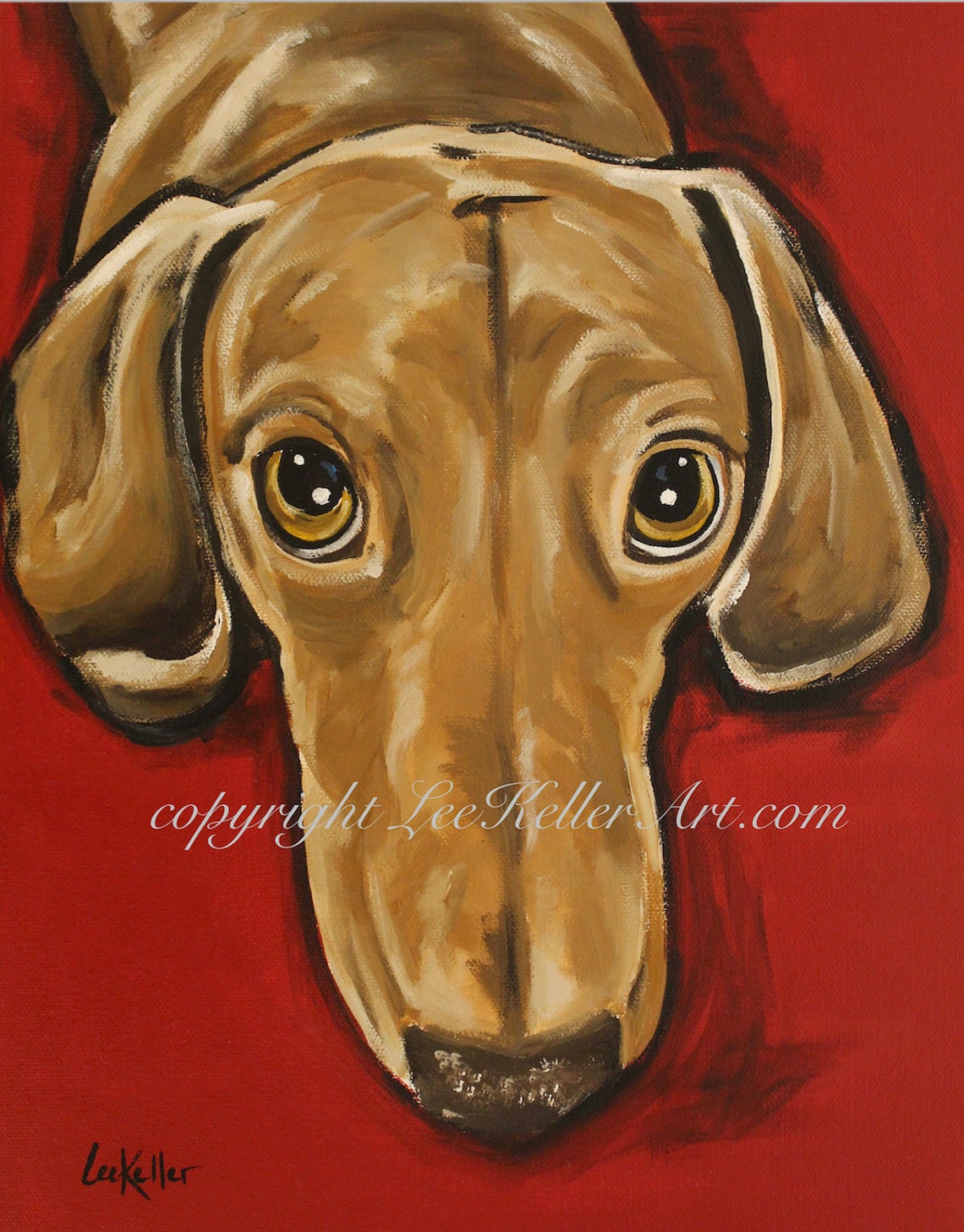 Dachshund Art Print From Original Dachshund Painting - Etsy