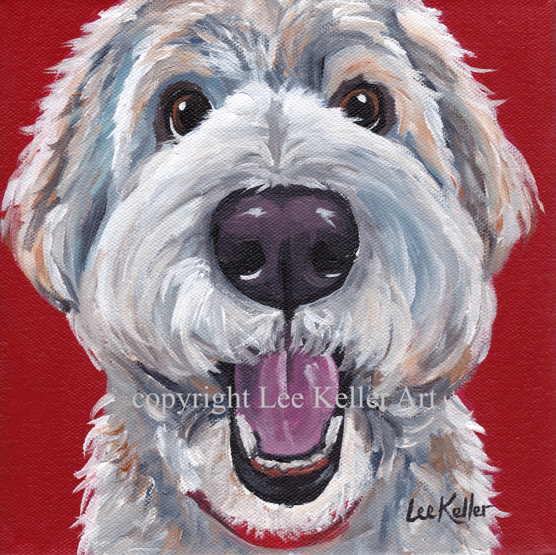 Goldendoodle Art Print Canvas or Archival Paper Options - Etsy