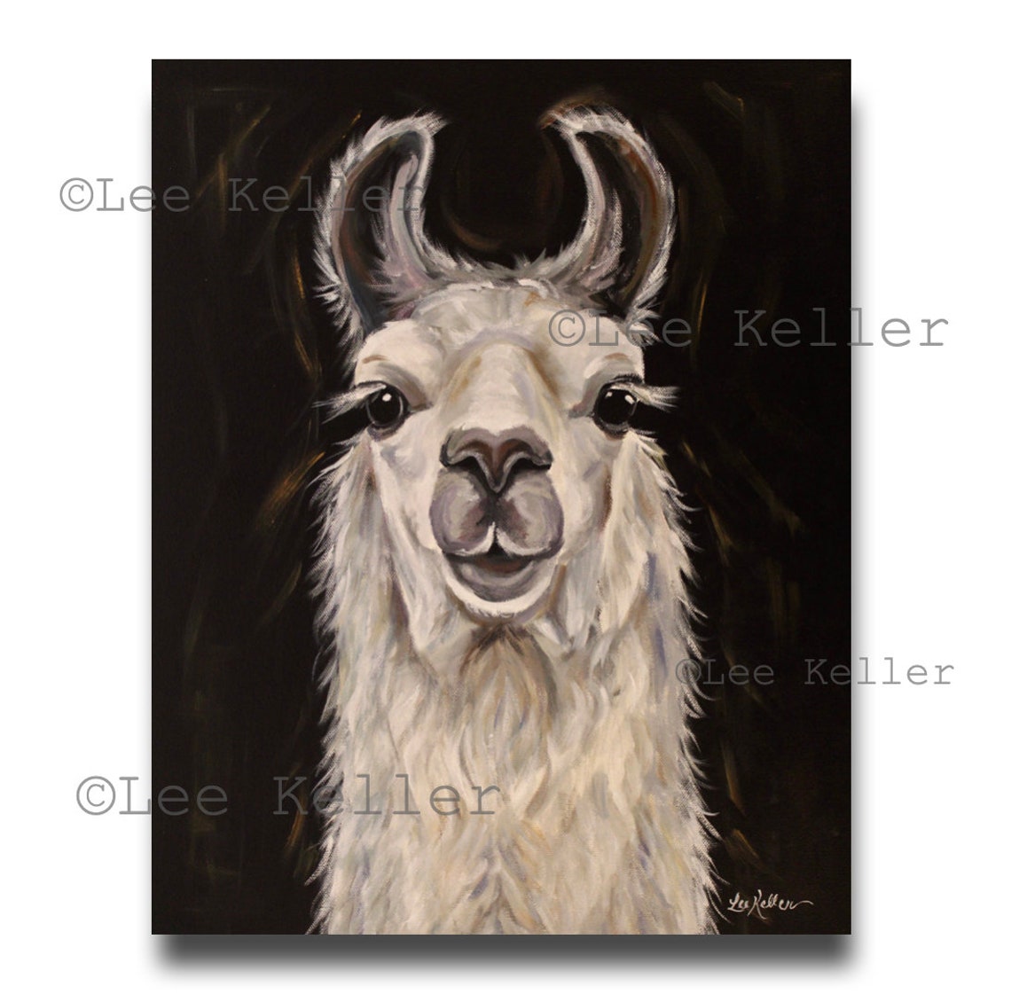 Llama Art Print Llama Art Llama Prints Llama Canvas Art - Etsy