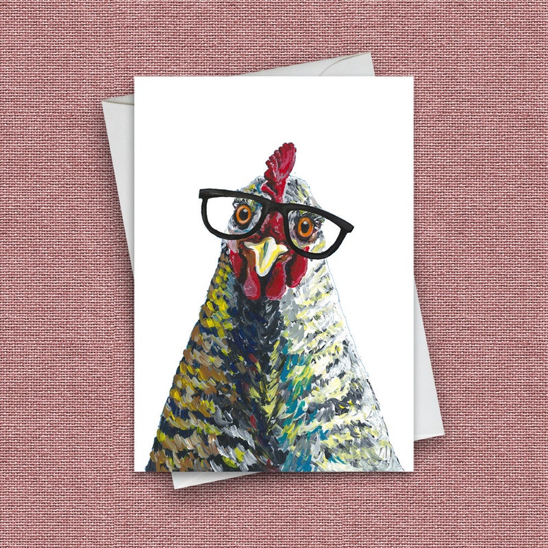 Chicken Card - Etsy