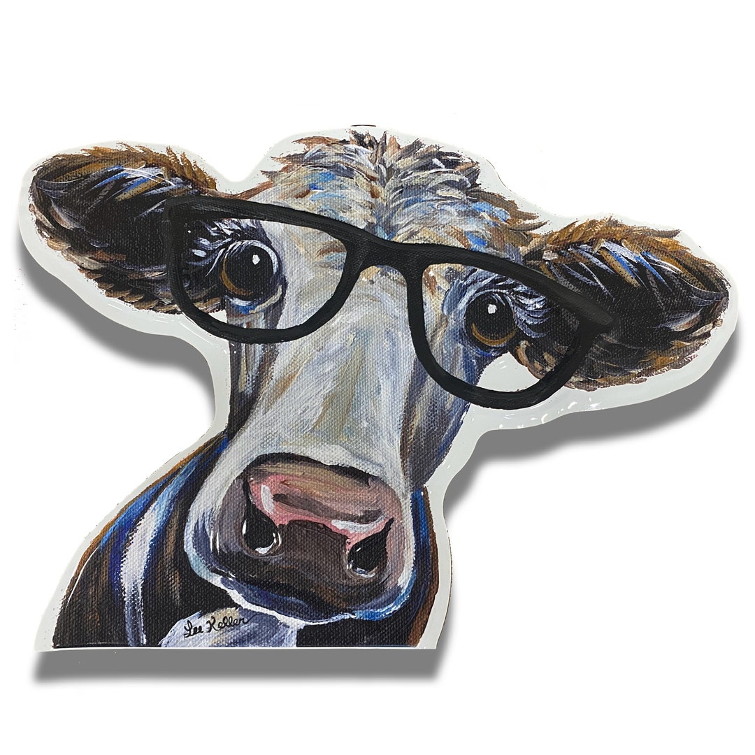 Farmhouse Cow Tin Sign - Cow Metal Sign - Cow Embossed Sign - Farm ...