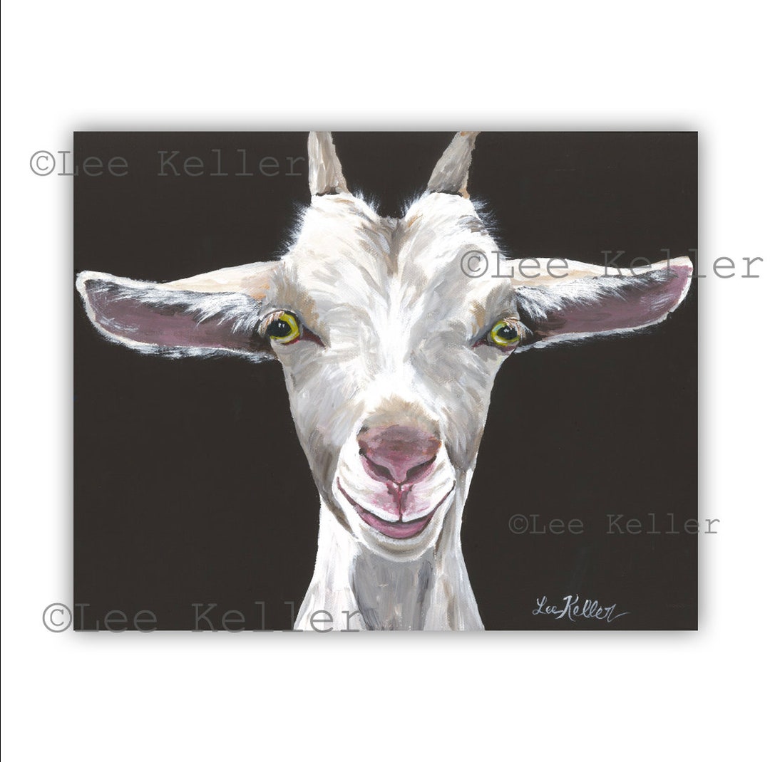 Goat on Canvas Art, Goat Print, Goat Art Print From Original Canvas ...