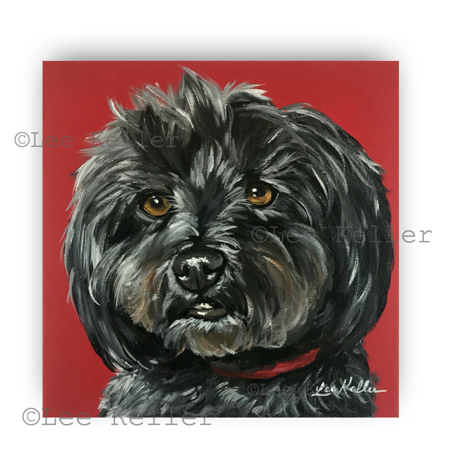 Yorkiepoo Art Print Yorkiepoo Canvas Art and Paper Prints - Etsy