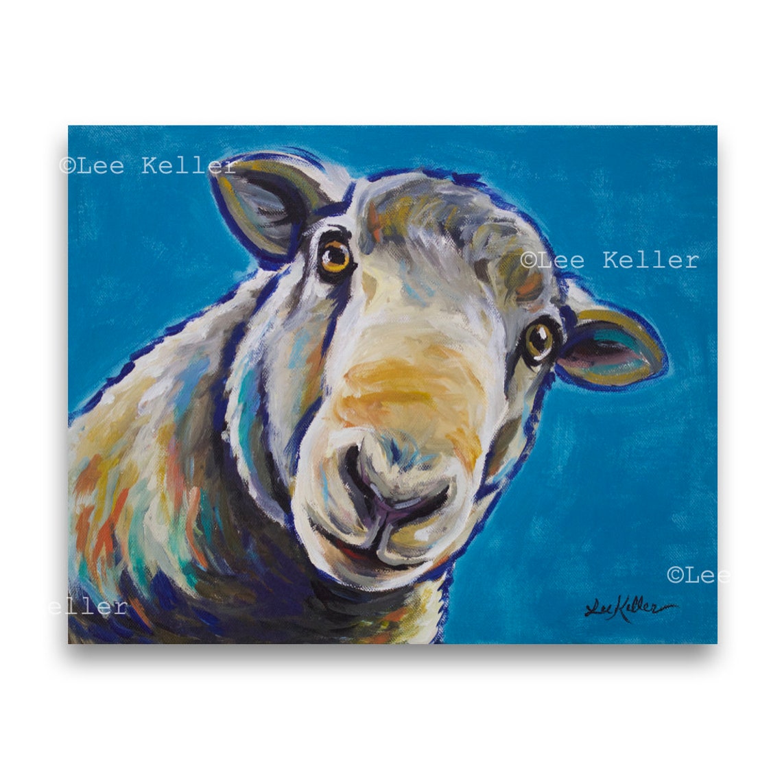 Sheep Art Sheep Decor. Sheep Print From Original Painting - Etsy