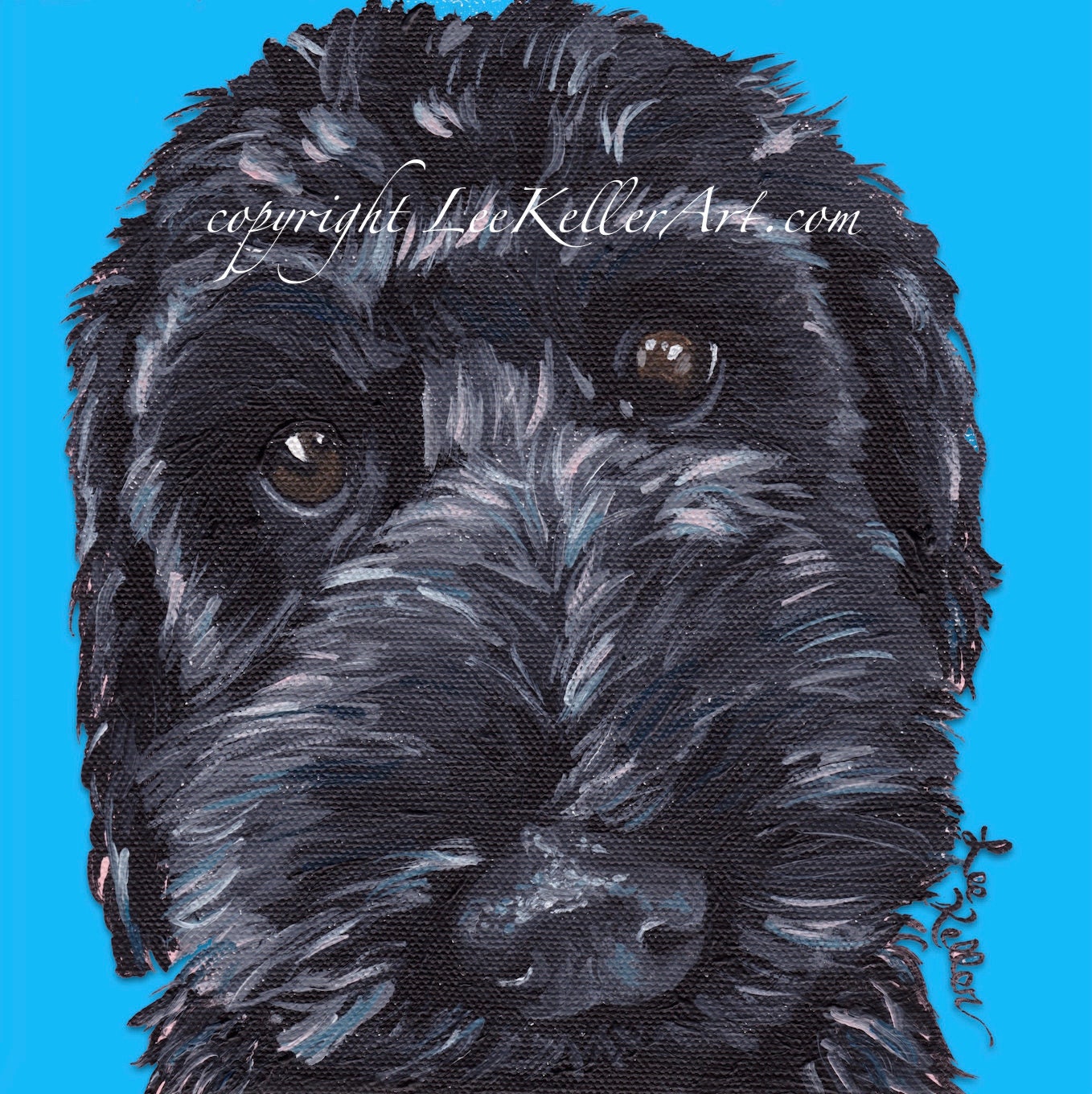 Labradoodle Art Print Canvas or Archival Paper Options | Etsy