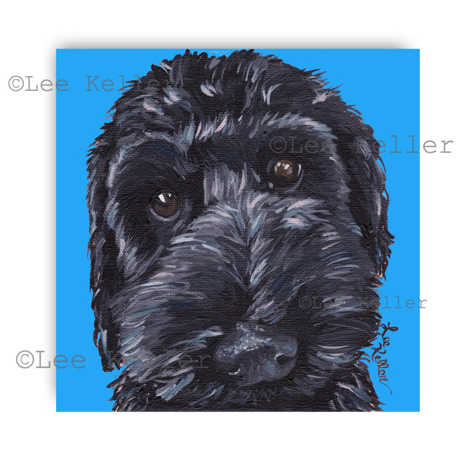 Labradoodle Art Print Canvas or Archival Paper Options - Etsy