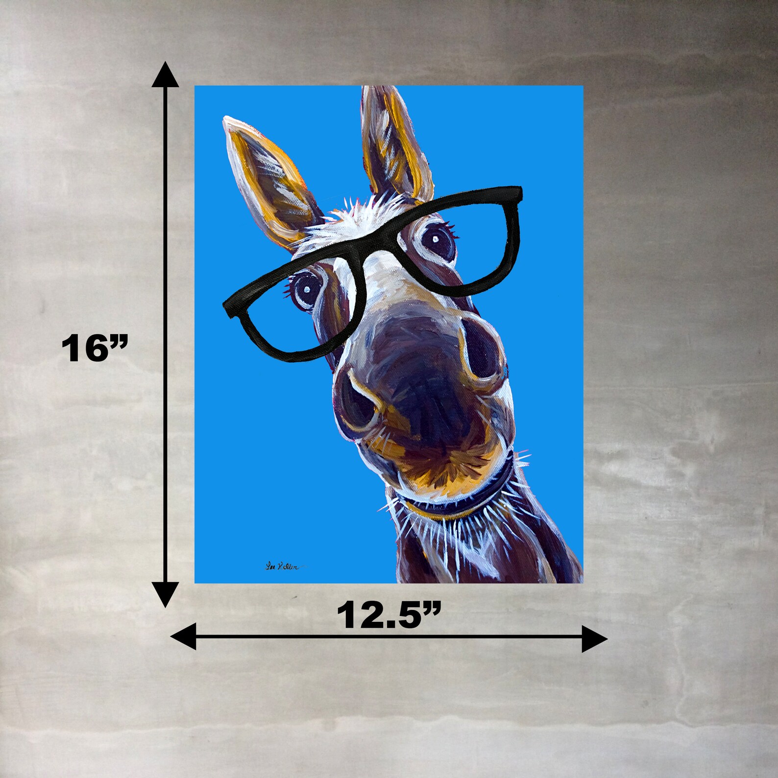 Donkey Tin Sign - Farmhouse Donkey Metal Sign - Donkey Glasses Sign ...