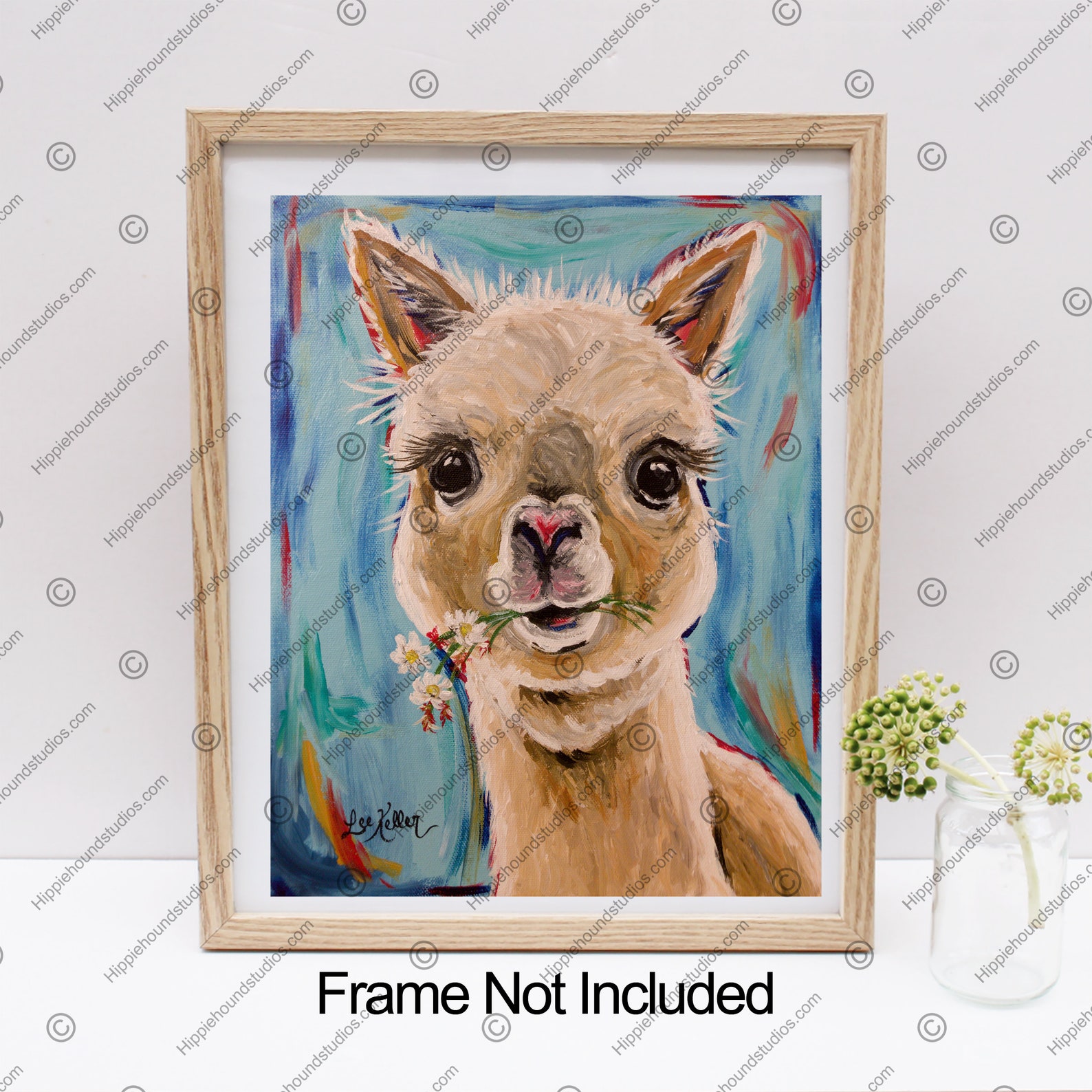 Alpaca Canvas Art Print Alpaca Art Alpaca Art Prints Alpaca - Etsy