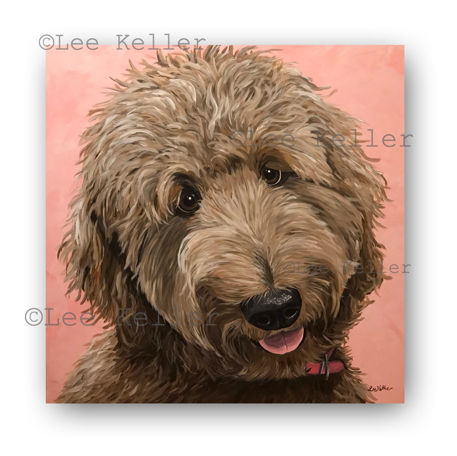 Goldendoodle Art Print, Canvas or Archival Paper Options - Etsy