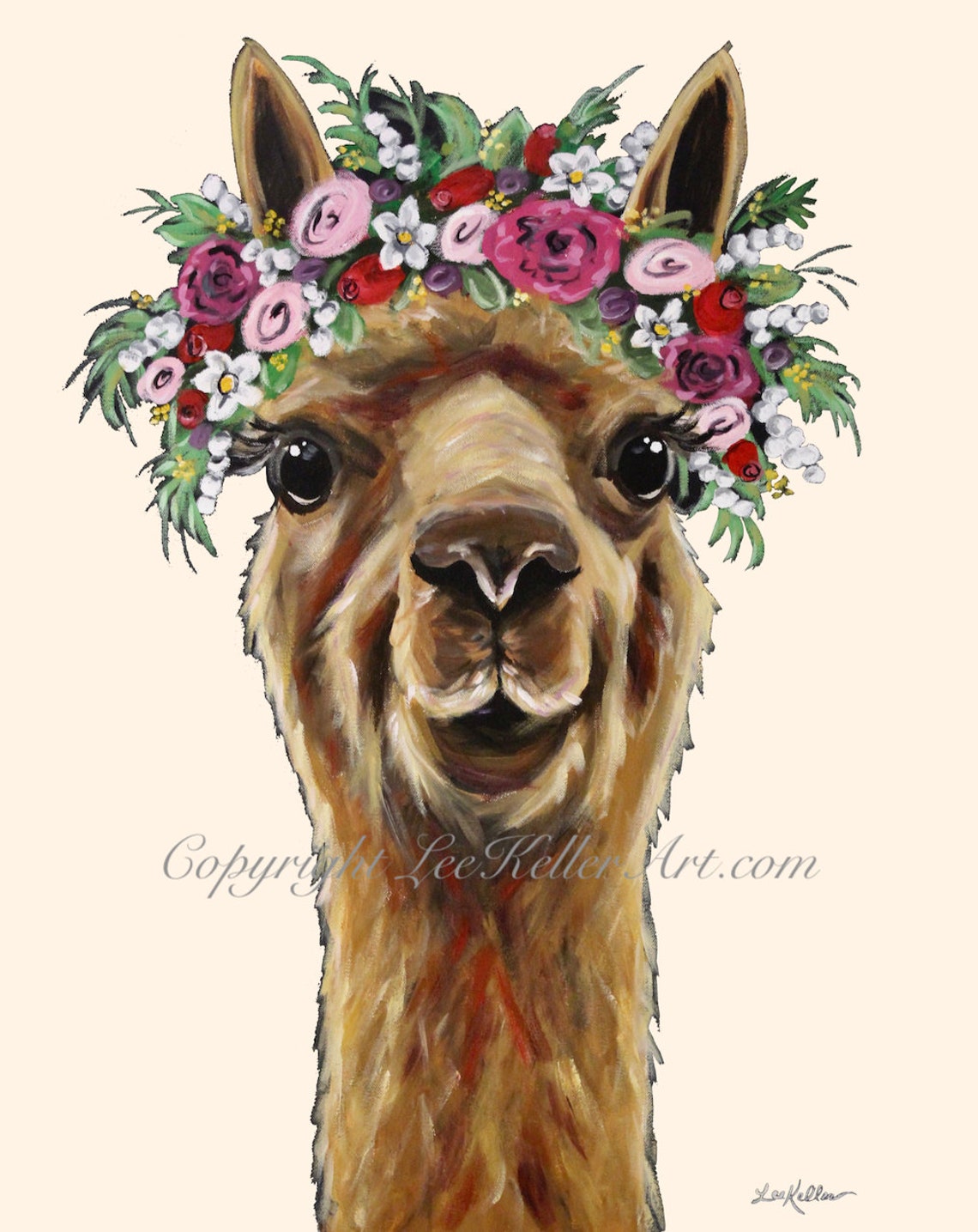 Alpaca Art Alpaca Decor. Alpaca Print From Original Alpaca on | Etsy