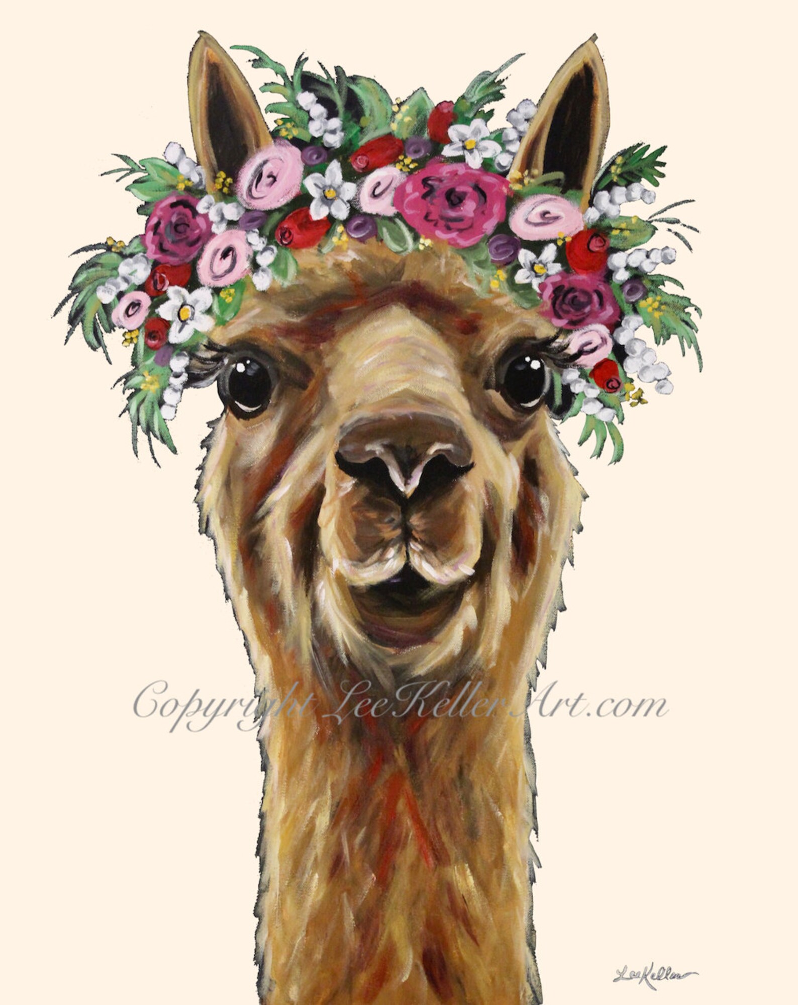 Alpaca Art Alpaca Decor. Alpaca Print From Original Alpaca on | Etsy