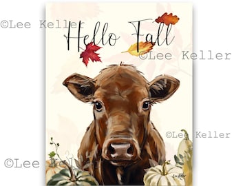 Cow Fall Decor - Etsy