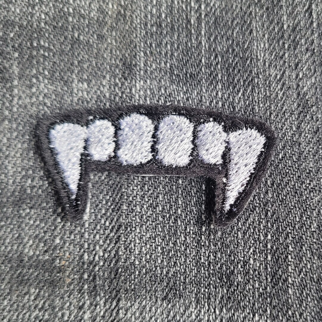 Vampire Fang Patch - Etsy
