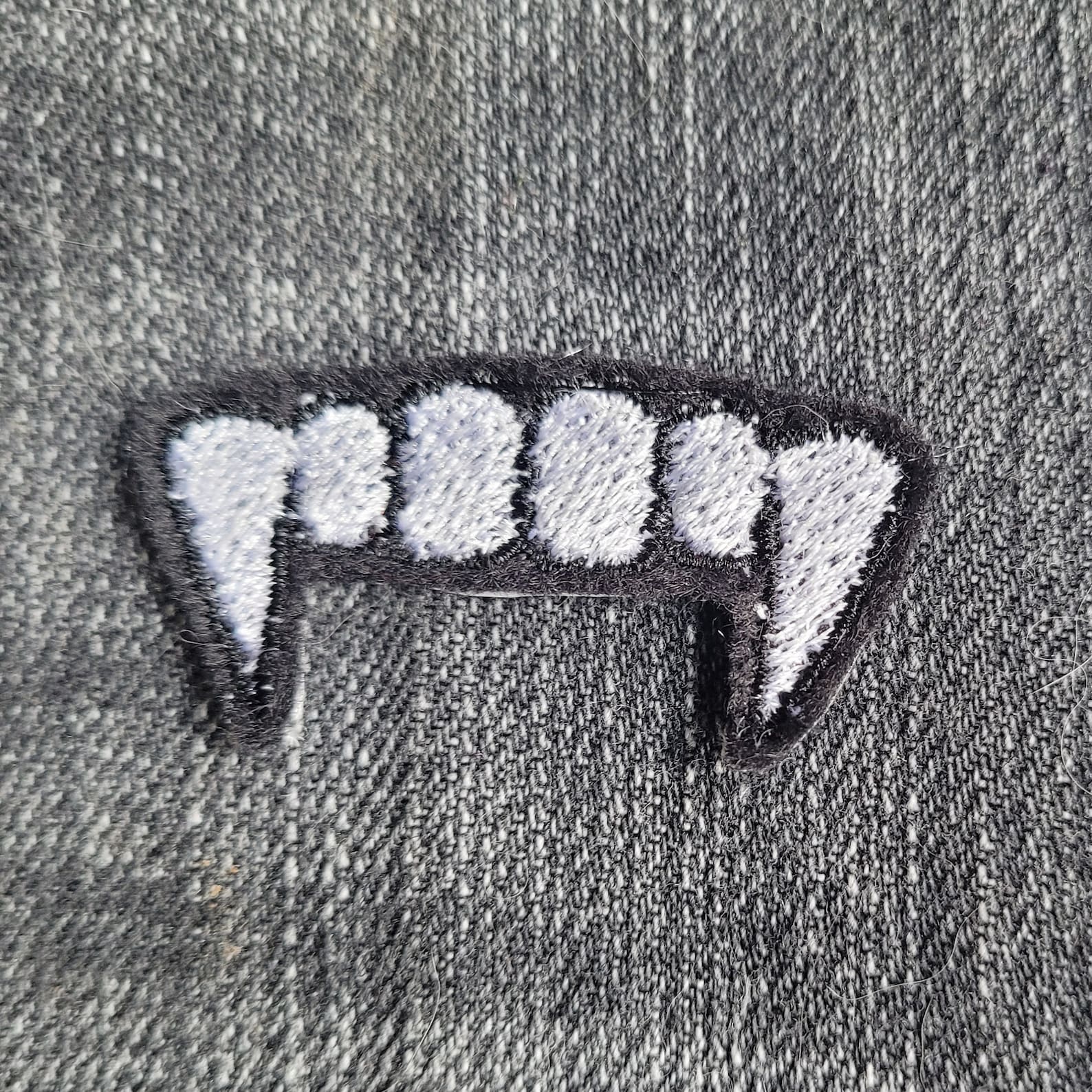 Vampire Fang Patch - Etsy