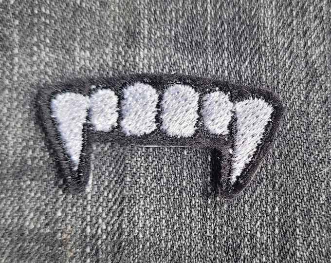 Vampire Fang Patch - Etsy