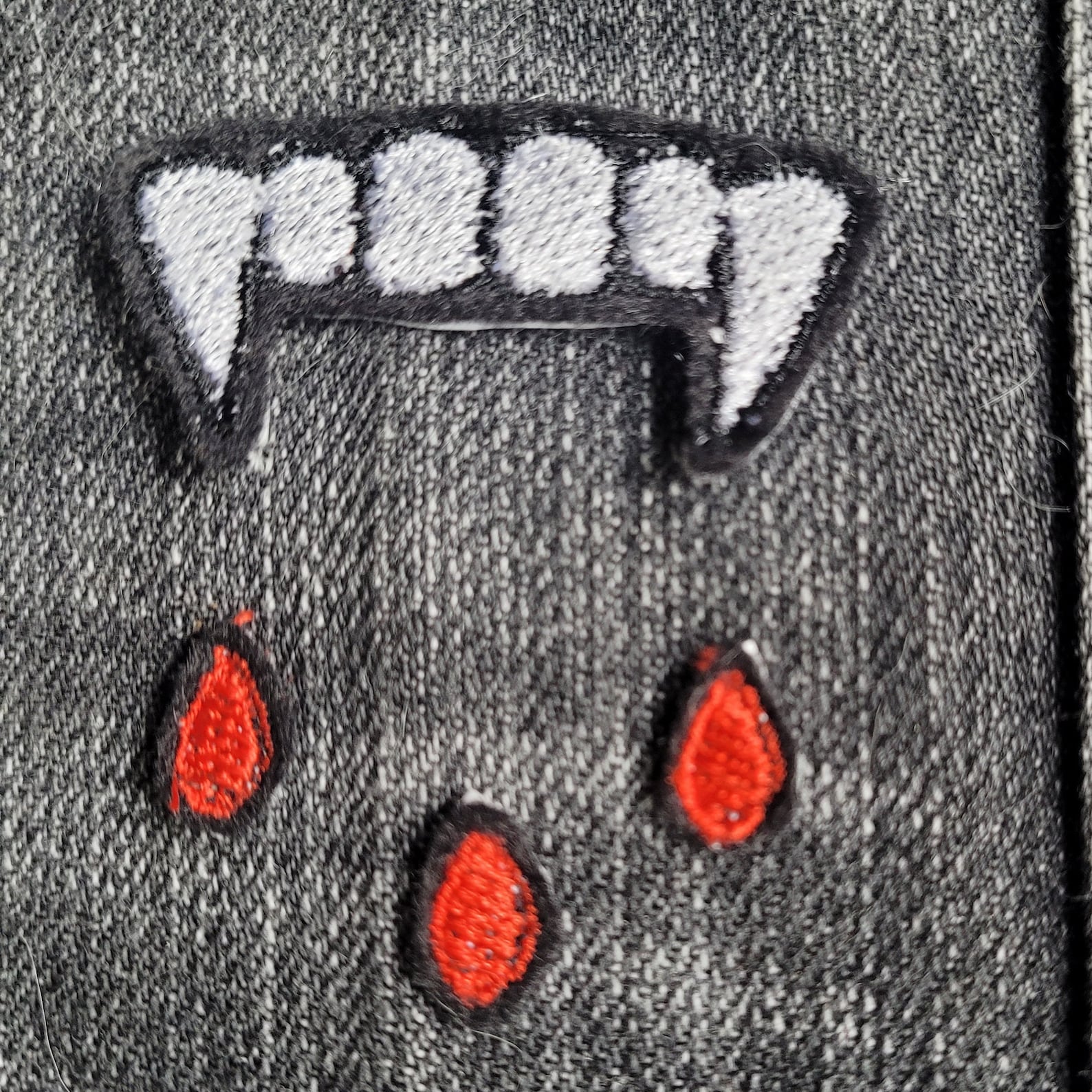 Vampire Fang Patch - Etsy
