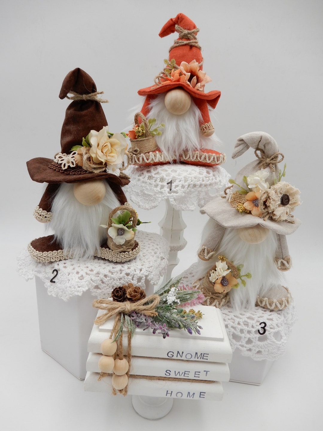 Gnome, Country Gnome, Wizard Gnome, Woodland Gnome, Home Decor ...