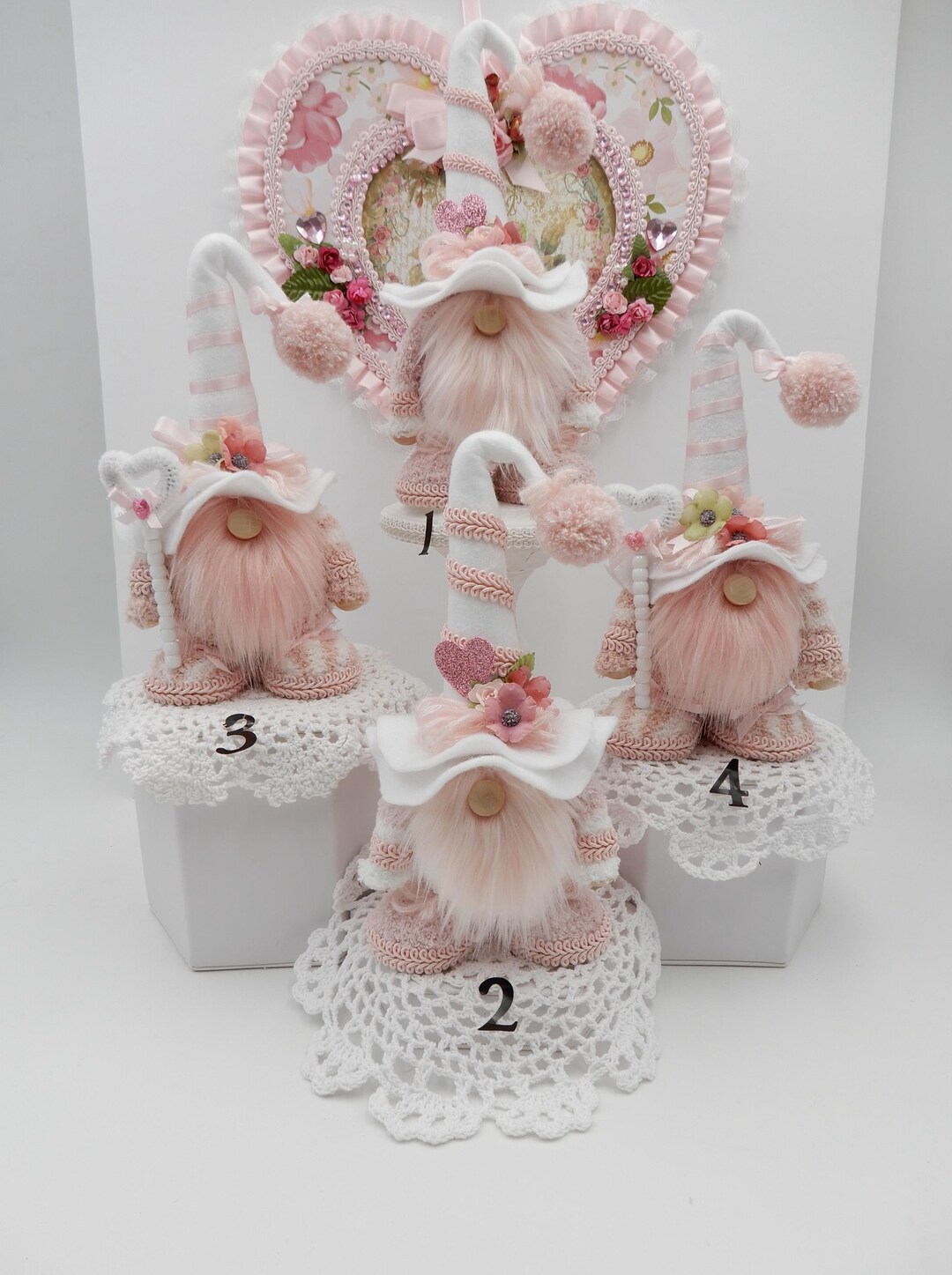 Gnome, Valentine Gnome, Large Gnome, Valentine's Day, Wizard Hat Gnome ...