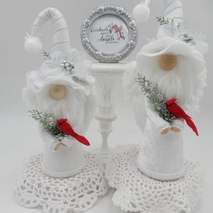 Angel Christmas Gnome: Cardinal Bird Holiday Decor - Etsy