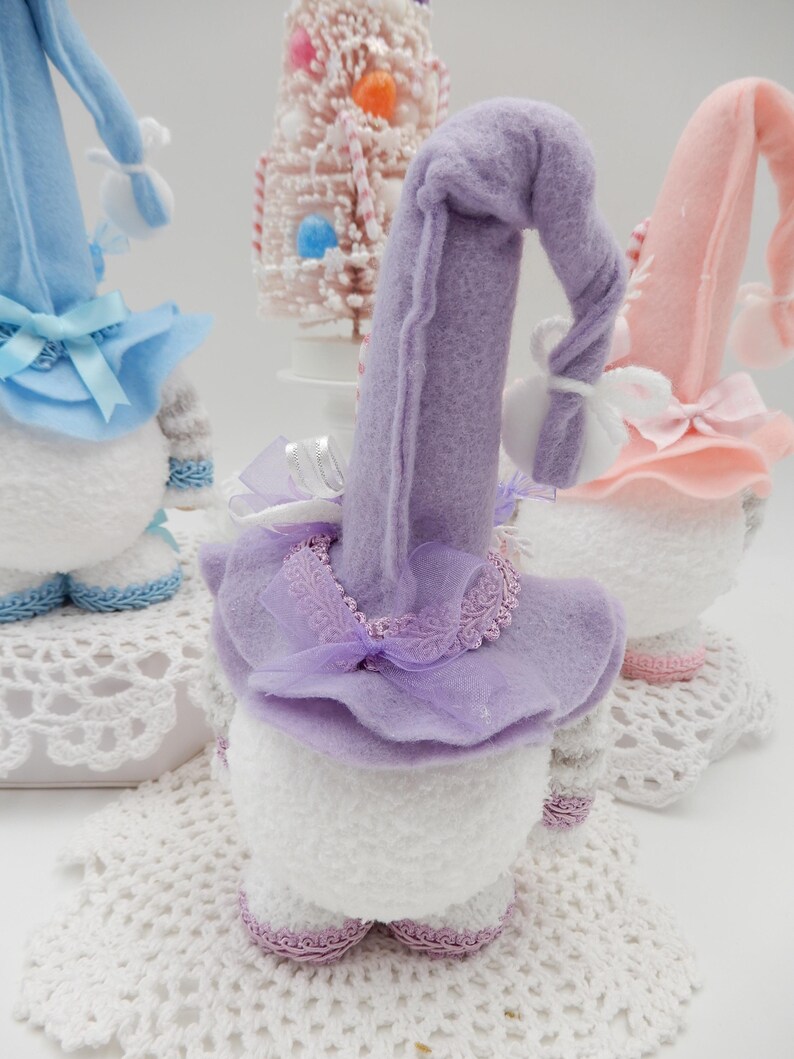 Pastel Christmas Gnome: Candy Hat Wizard Decor - Etsy