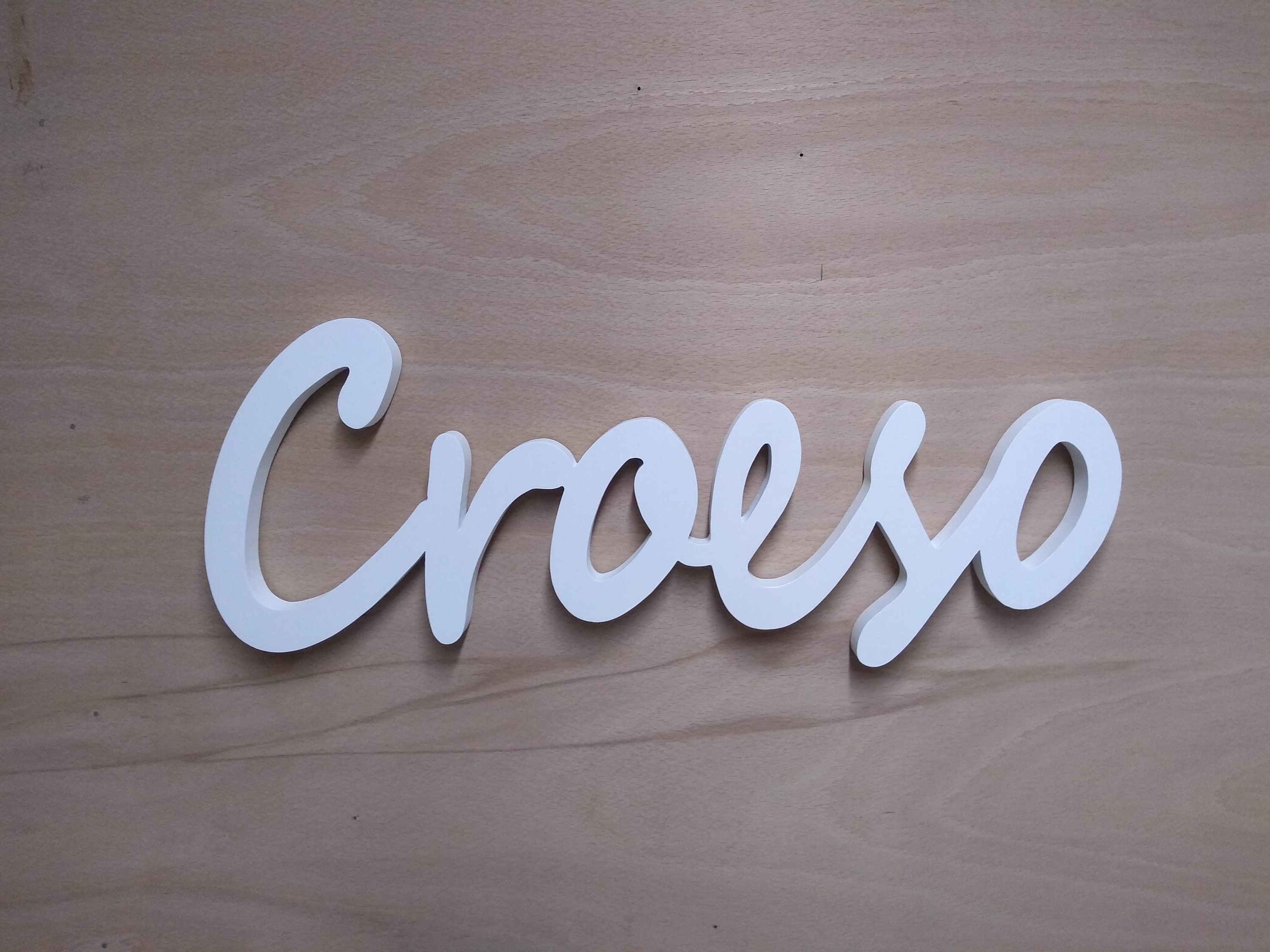 Custom Wood Wall Word Sign Croeso Welsh Wood Wall Decor Wooden | Etsy