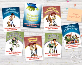 Toy Story Valentine's Day Cards - Etsy