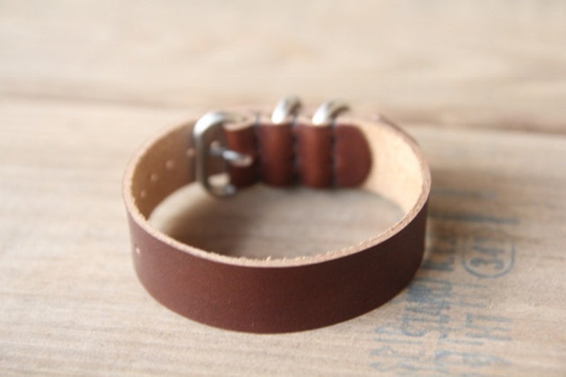 20mm 22mm Horween Chromexcel Leather Zulu Watch Strap - Etsy
