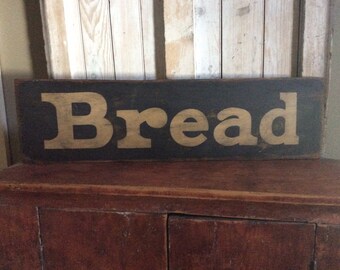 Antique Bread Sign - Etsy